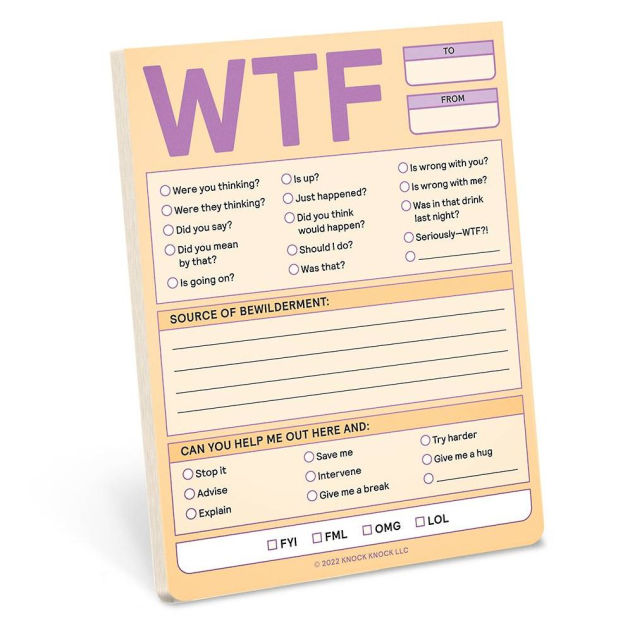 WTF Pad Knock Knock Nifty Notes by Knock Knock | Barnes & Noble®