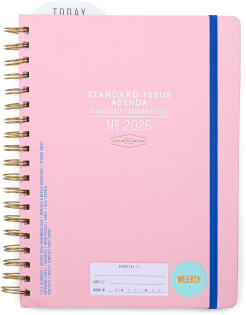 2025-2026 New Pink Standard Issue 7.5" x 10" Weekly Planner by ...