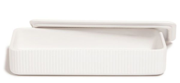 Fluted Ceramic Pencil Box - White by U Brands | Barnes & Noble®
