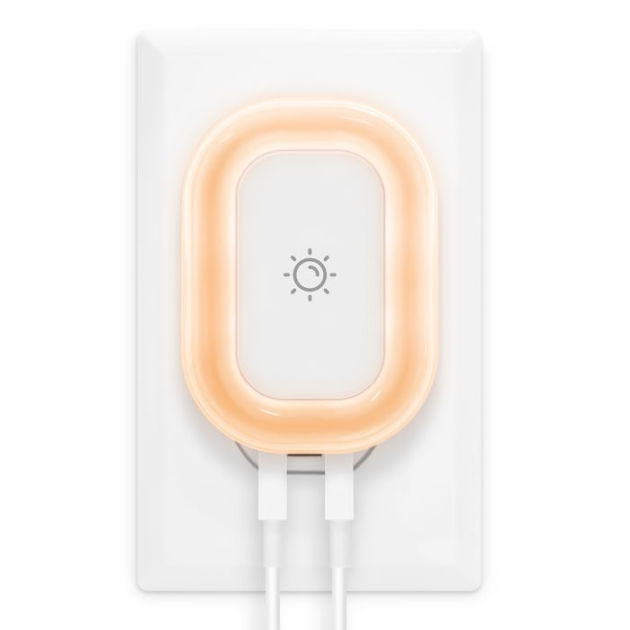 Touch Glo Dual USB Charger & Touch Nightlight by Merkury Innovations ...