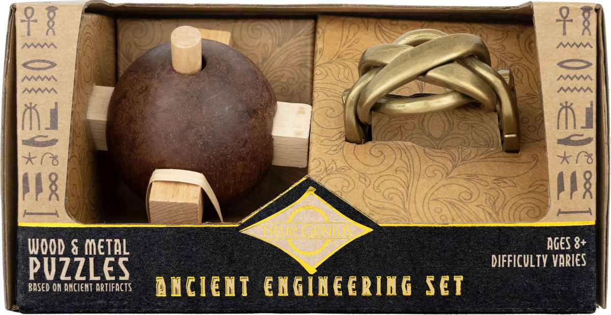 True Genius Ancient Engineer Wooden Brainteaser Puzzle by Project ...
