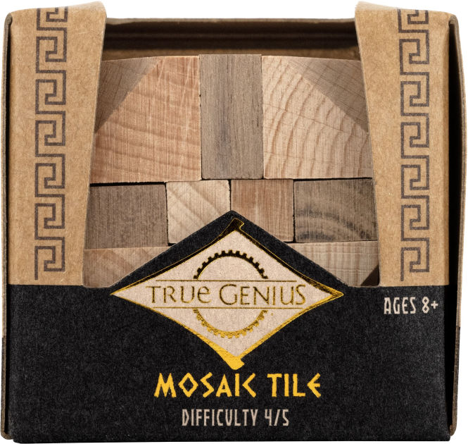 True Genius Mosaic Tile Puzzle Wooden Brainteaser Puzzle by Project ...