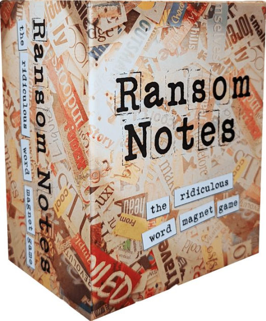 Ransom Notes The Ridiculous Word Magnet Game by Evan Katz, Josh Roberts ...