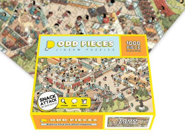 Odd Pieces Mystery Puzzles - Snack Attack - 1000 piece Jigsaw Puzzle by Odd Pieces | Barnes & Noble®