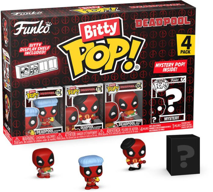 Bitty POP: Deadpool- Bathtime 4PK by FUNKO | Barnes & Noble®