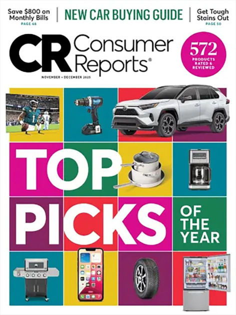 Consumer Reports - One Year Subscription | Print Magazine Subscription ...