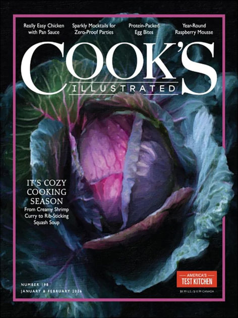 Cook's Illustrated - One Year Subscription | Print Magazine ...