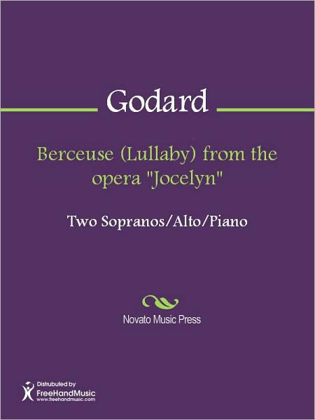 Berceuse (Lullaby) from the opera "Jocelyn" by Benjamin Godard | eBook ...