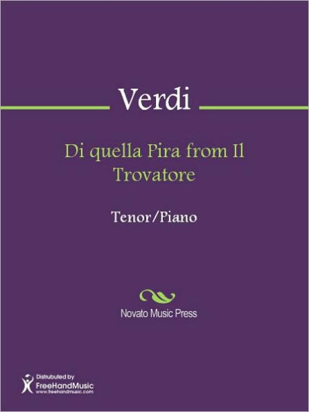 Di quella Pira from Il Trovatore by Giuseppe Verdi | eBook | Barnes ...