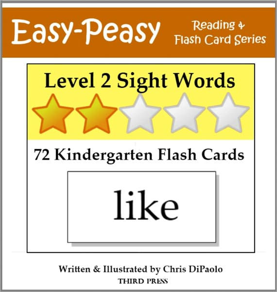 Level 2 Sight Words: 72 Kindergarten Flash Cards (aka Dolch Words or ...