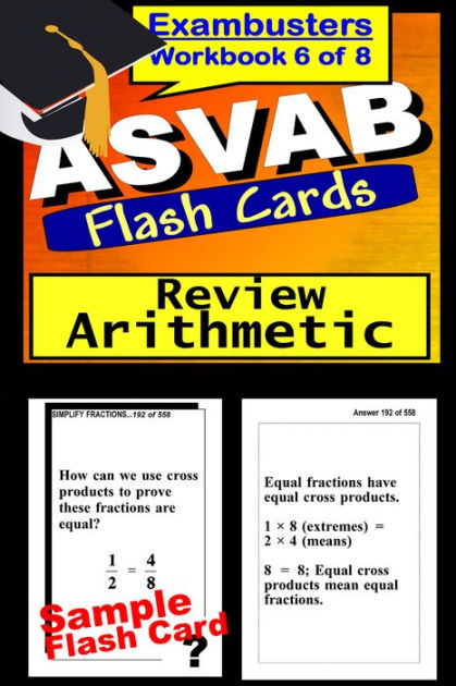 ASVAB Study Guide Arithmetic Review--ASVAB Math Flashcards--ASVAB Prep ...