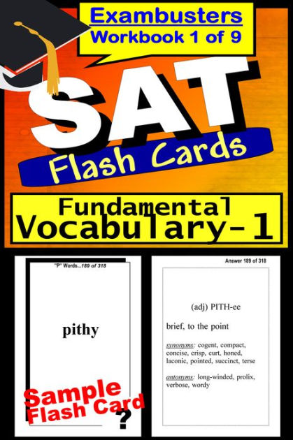 SAT Study Guide Fundamental Vocabulary--SAT Flashcards--SAT Prep ...