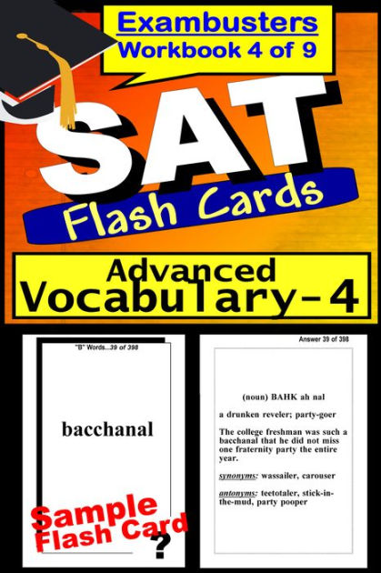 SAT Study Guide Advanced Vocabulary--SAT Flashcards--SAT Prep Workbook ...