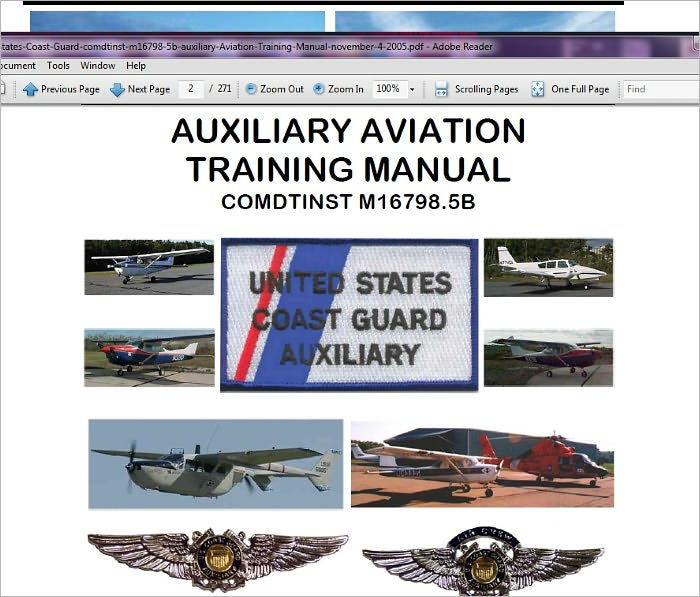 AUXILIARY AVIATION TRAINING MANUAL United States Coast Guard by www ...