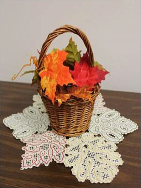Instruction on how to make a Battenburg Doily Lace Leaves Pattern by ...