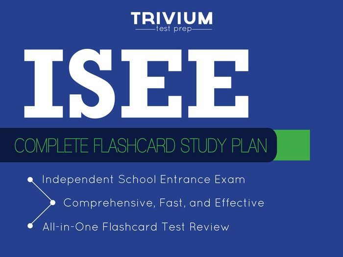 ISEE Flashcards: Complete Flashcard Study Plan by Trivium Test Prep ...