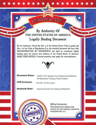 ASTM A370: Standard Test Method and Definitions for Mechanical Testing ...