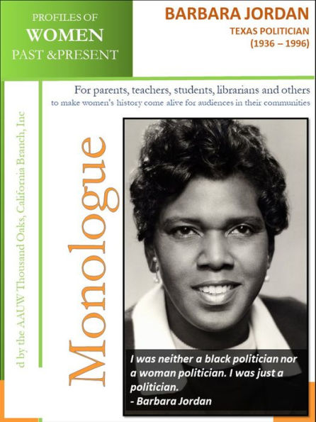 Profiles of Women Past & Present - Barbara Jordan, Texas Politician ...