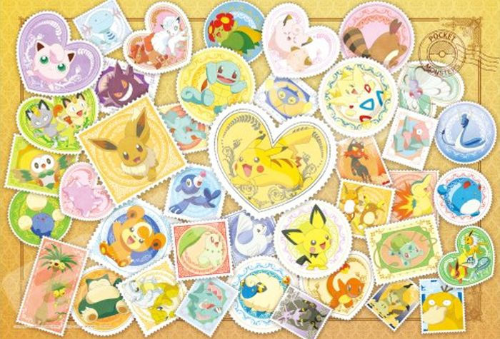 PK108-L01 108LP Puzzle Postage Stamp Art Pokemon Ensky Puzzle by Ensky ...