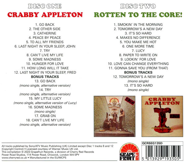 Go Back: The Crabby Appleton Anthology by Crabby Appleton | CD | Barnes ...