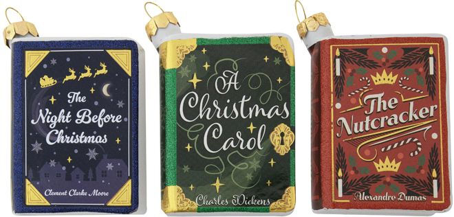 Christmas Book Ornaments, Set of 3 by Portico Designs | Barnes & Noble®