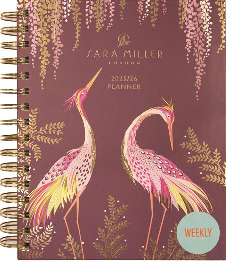 2025-2026 Sara Miller 17m Weekly Wiro Planner by SARA MILLER | Barnes ...