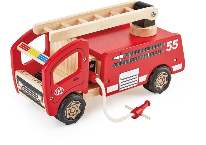 Solid Wood Fire Engine with Raise up ladder by UNICHE | Barnes & Noble®