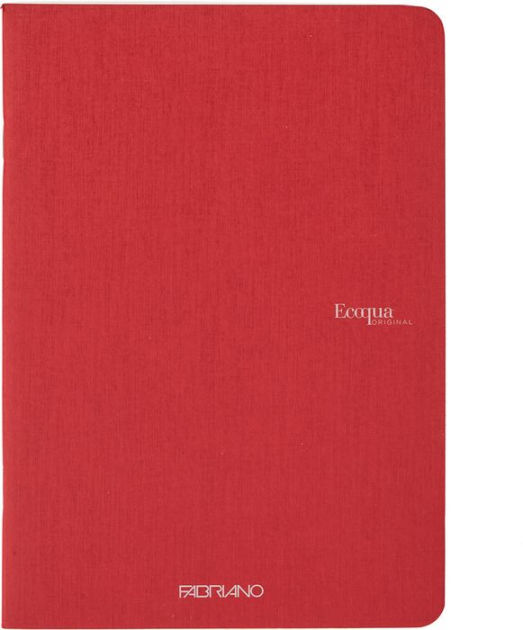 Ecoqua Original Notebook, A4, Staple-Bound, Graph, Cherry by Fabriano ...