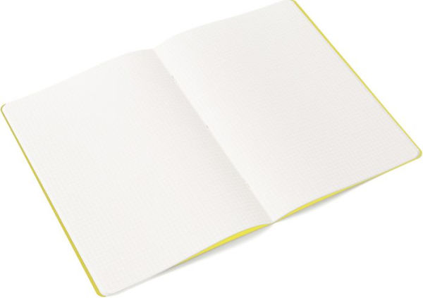 Ecoqua Original Notebook, A4, Staple-Bound, Graph, Yellow by Fabriano ...