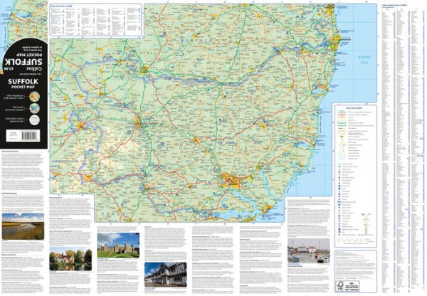Suffolk Pocket Map: The perfect way to explore the Suffolk by Collins ...