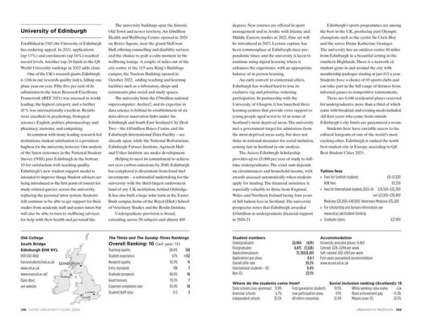 The Times Good University Guide 2024: Where to go and what to study by ...