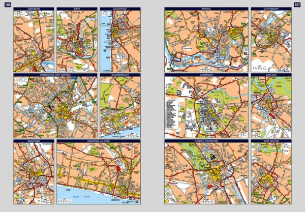 Great Britain & Northern Ireland A-Z Road Atlas 2025 (A3 Paperback) by ...