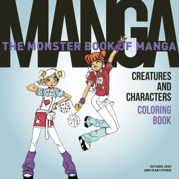The Monster Book of Manga Creatures and Characters Coloring Book by ...