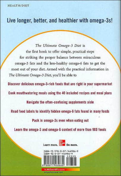 The Ultimate Omega-3 Diet: Maximize the Power of Omega-3s to Supercharge Your Health, Battle ...