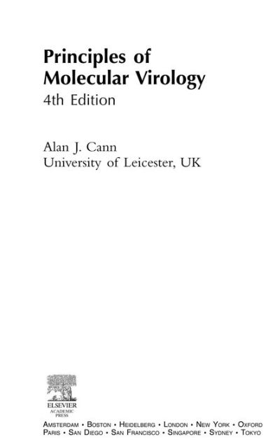 Principles of Molecular Virology (Standard Edition) by Alan J. Cann ...