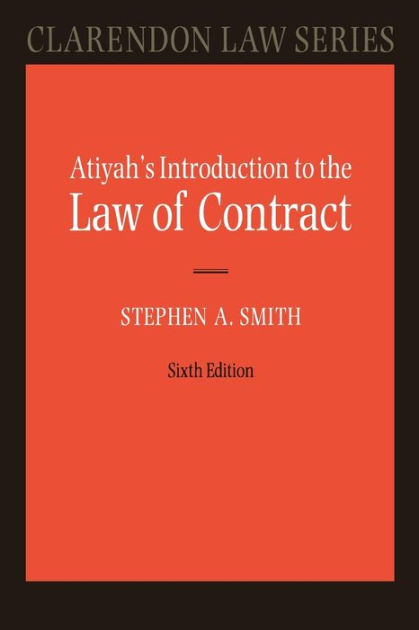 Atiyah's Introduction to the Law of Contract by P. S. Atiyah, Stephen A ...