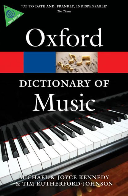 The Oxford Dictionary of Music by Tim Rutherford-Johnson, Paperback ...
