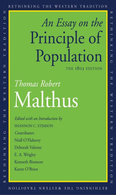 An Essay on the Principle of Population: The 1803 Edition by Thomas ...