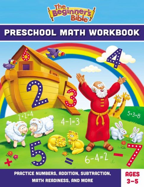 The Beginner's Bible Preschool Math Workbook: Practice Numbers ...