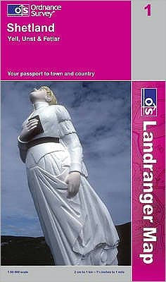 Shetland-Yell & Unst Scotland Map by Ordnance Survey, Other Format ...