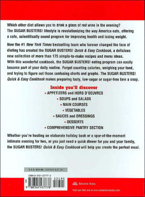 Sugar Busters! Quick & Easy Cookbook by H. Leighton Steward, Morrison ...