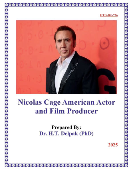 Nicolas Cage American Actor and Film Producer by Heady Delpak ...