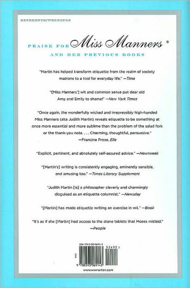 Miss Manners' Guide to a Surprisingly Dignified Wedding by Jacobina ...