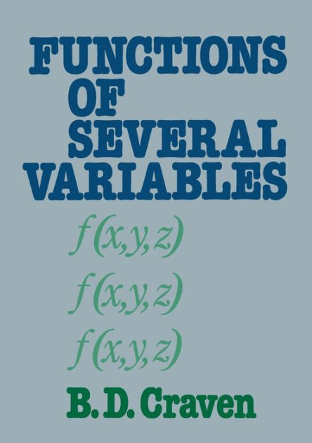 Functions of several variables by B. Craven, Paperback | Barnes & Noble®