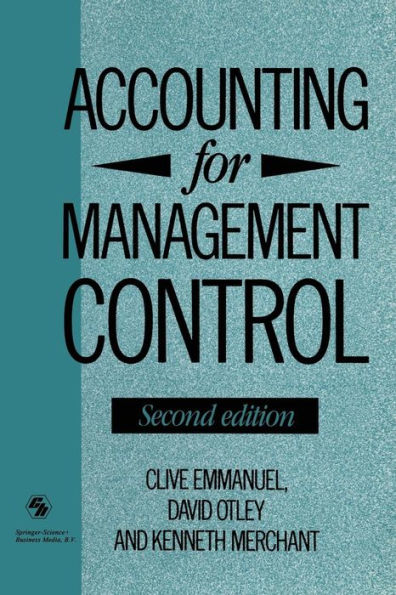 Accounting for Management Control by David Otley and Kenneth Merchant ...