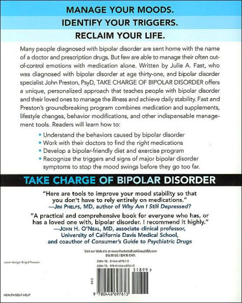 Take Charge of Bipolar Disorder: A 4-Step Plan for You and Your Loved ...