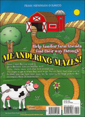 Fun Farm Animal Mazes by Fran Newman-D'Amico, Paperback | Barnes & Noble®