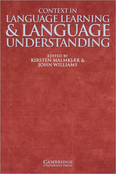 Context in Language Learning and Language Understanding by Kirsten ...