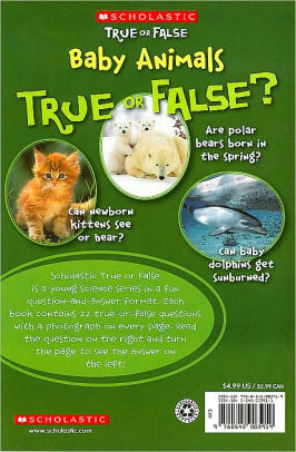 Baby Animals (Scholastic True or False) by Melvin Berger, Gilda Berger ...