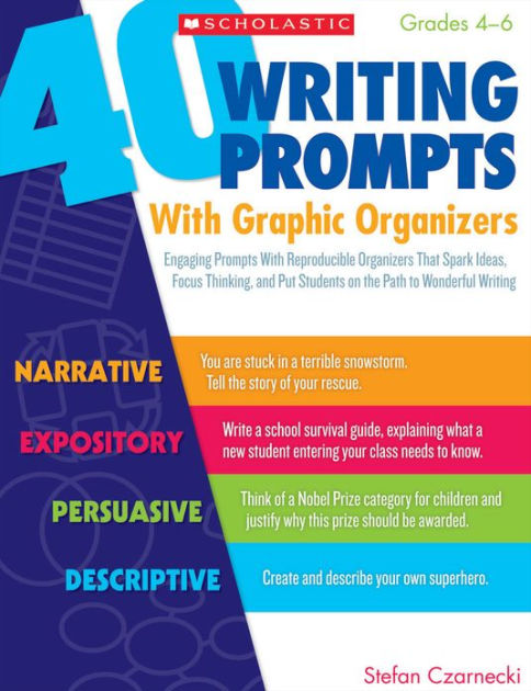 40 Writing Prompts With Graphic Organizers: Engaging Prompts With ...